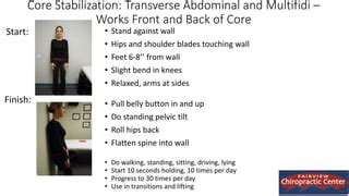 Core Stabilization Exercises PPT
