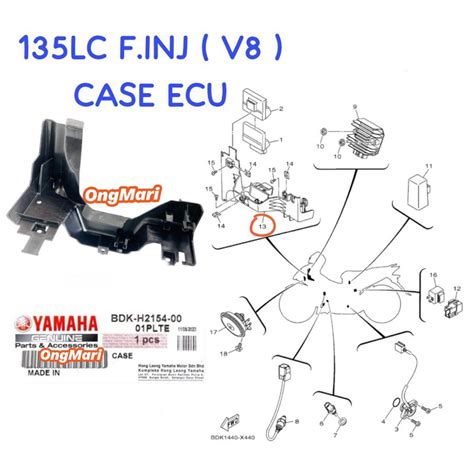 Lc Fi Lc135 Lc 135 V8 Fi Case Ecu Rectifier Katap Relay Cover Horn Bracket Head Lamp Letak Ecu