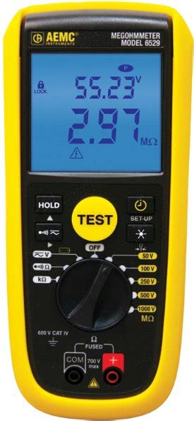 Aemc 6529 Hand Held Megohmmeter Nestes Instruments