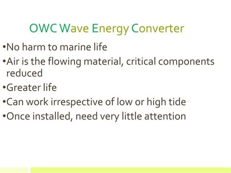 Oscillating Water Column Wave Energy Converter Pdf