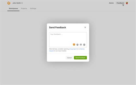 Implement Feedback Modal · Issue 9928 · Gitpod Iogitpod · Github