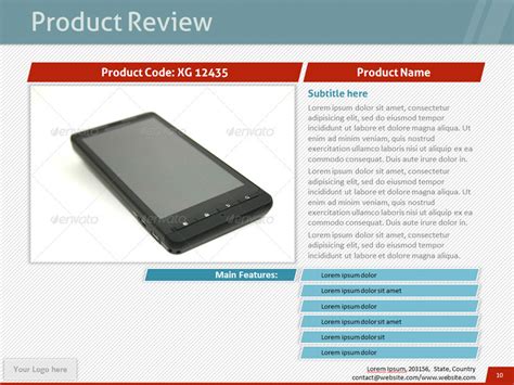Product Catalog Powerpoint Presentation Template Behance