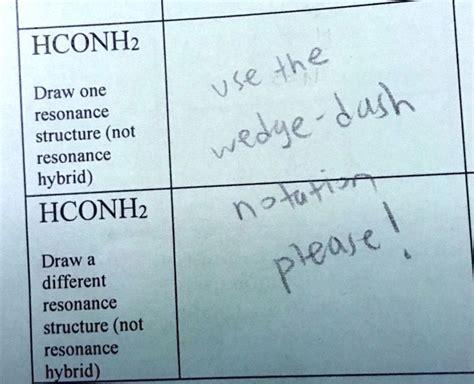 Hconh2 Draw One Resonance Structure Not Resonance Hybrid Hconh2 Draw