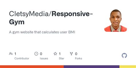 Github Cletsymediaresponsive Gym A Gym Website That Calculates User Bmi