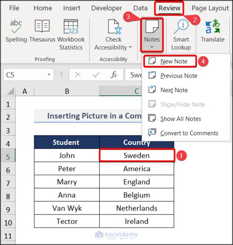 How To Insert Picture In Excel Comment With Easy Steps