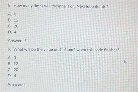 Solved Consider The Following Visual Basic Code Dim Chegg