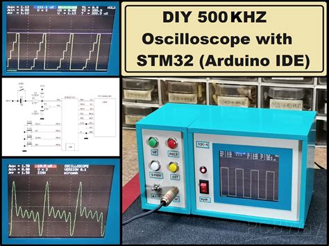how to make simple 500khz oscilloscope with stm32 arduino ide