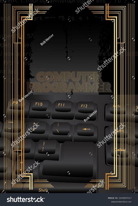 Luxury Deluxe Computer Programmer Background Vector Stock Vector Luxury Deluxe Computer Programmer Background Vector Stock Vector