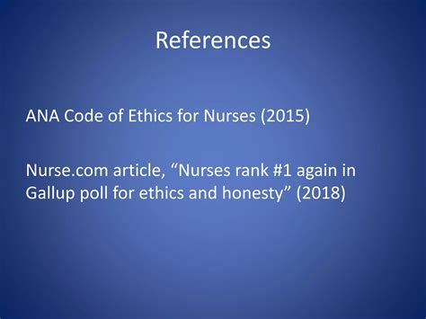 Ana Code Of Ethics For Nurses Ppt