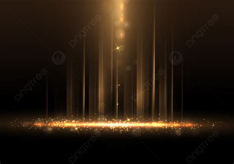 조명 효과 스파클과 함께 검은 배경에 빛나는 추상 럭셔리 황금 반짝이 효과 효과 반짝임 금 배경 일러스트 및 사진 무료