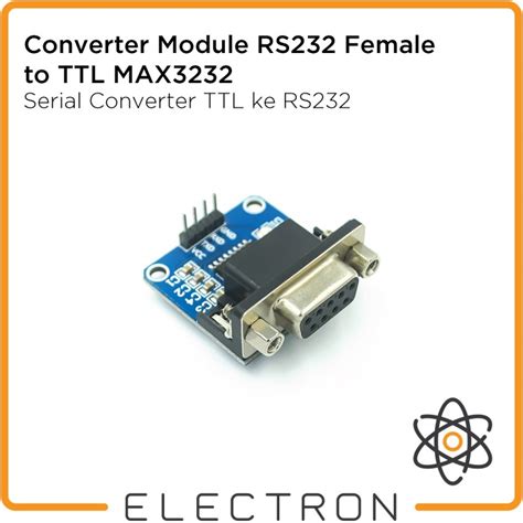 jual converter module rs232 female to ttl max3232 serial db9 max232 3