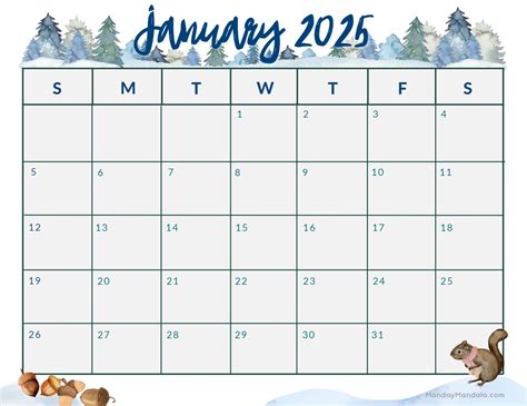January 2025 Calendar Moon Apollo Quinnt