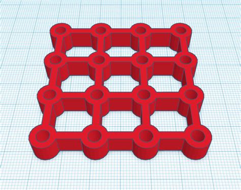 Template For 4x4x4 Led Cube By 3dinfinity Download Free Stl Model