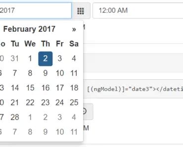 AngularJS Directive For Bootstrap UI Dropdown Date Picker Angular Script
