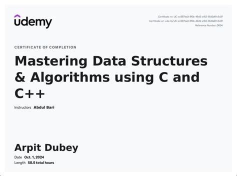 Datastructures Algorithms Cprogramming Udemy Techjourney Problemsolving Arpit Dubey