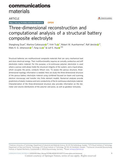 pdf three dimensional reconstruction and computational analysis of a structural battery
