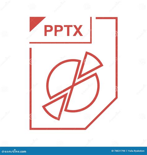 pptx file format icon set 12 pptx icon set cartoon vector