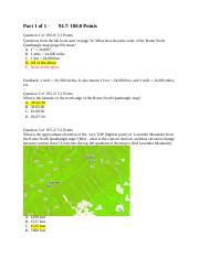 Chp3 Topographic Maps Week 4 Lab Quiz Docx Part 1 Of 1 94 7 100 0 Points Question 1 Of 19