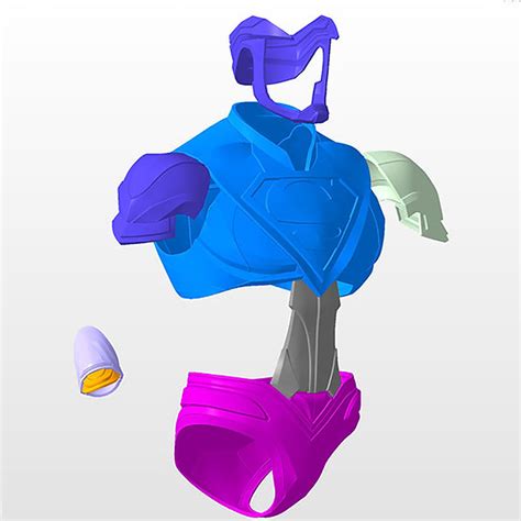 Superman Body Armor Suit 3d Print Model Stl