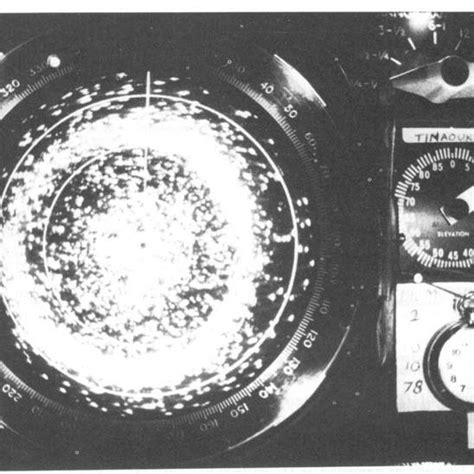 Photograph Of Radar PPI Display At H On October At Tin Download Scientific