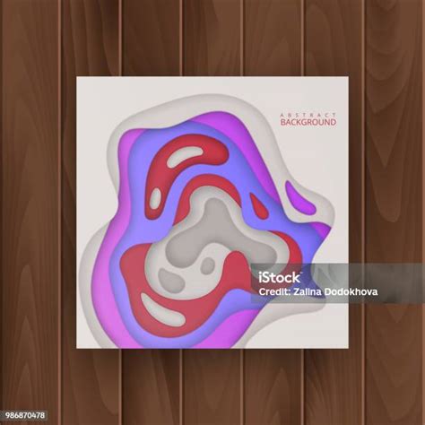추상 다채로운 현실적인 종이 물결 모양 레이어 디자인 종이 잘라 배경 디자인에 대 한 커버 벡터 일러스트 레이 션 0명에 대한 스톡 벡터 아트 및 기타 이미지 Istock