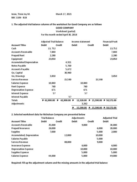 Accounting 10 Columns Pdf Debits And Credits Expense