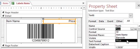 Barcode Labels In MS Access BarCodeWiz