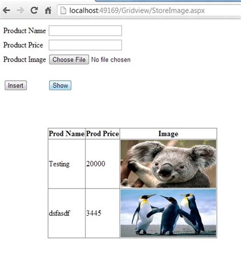 How To Upload Image In Asp Net How To Display Image In Gridview