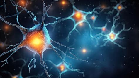 Premium Ai Image Neuron Cells Glowing Links Nervous System Intricate Beauty Electrical