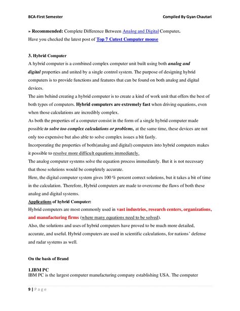 Unit 1 Classification Of Computers Part III Education Hub Gyanchautari