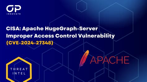 cisa apache hugegraph server improper access control vulnerability cve 2024 27348 op innovate