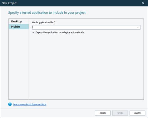 1 Create A Test Project Legacy Testcomplete Documentation