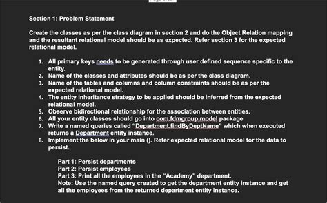 Solved Section 1 Problem Statement Create The Classes As
