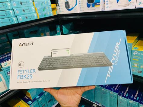 A4Tech FBK25 Fstyler Bluetooth 2 4G Wireless Keyboard Black Computers Tech Parts