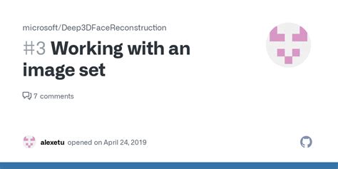 Working With An Image Set · Issue 3 · Microsoft Deep3dfacereconstruction · Github