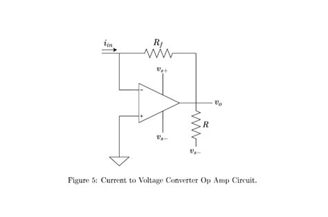 Solved Figure 5 Current To Voltage Converter Op Amp