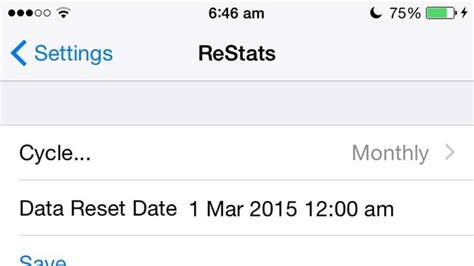 ReStats Tweak Lets You Automatically Reset Your Cellular Usage Statistics IClarified