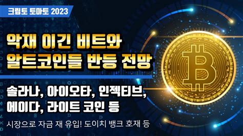 0916 악재 이긴 비트코인과 알트코인들 반등 전망 솔라나 아이오타 인젝티브에이다 라이트 코인 등 시장으로 자금 재 유입 도이치 뱅크 호재 등 이더리움