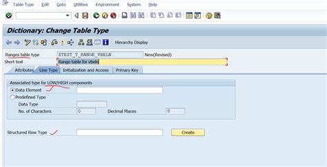 TECHSAP Creating Range Table Type In Data Dictionary