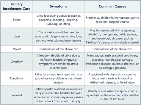 Types Of Incontinence Usmle At Eunice King Blog
