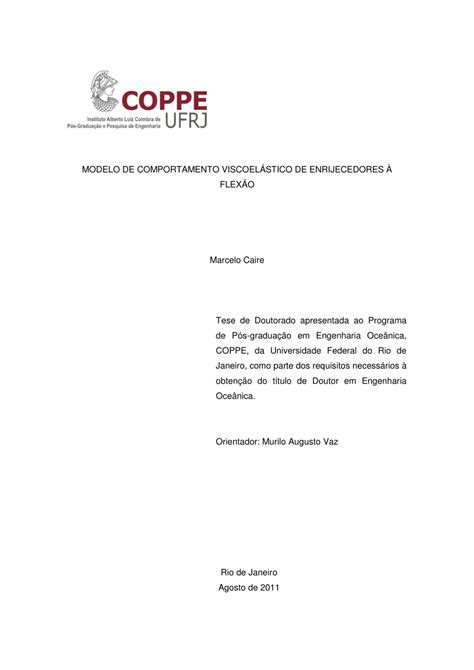 Pdf Viscoelastic Behavior Modeling Of Bend Stiffeners