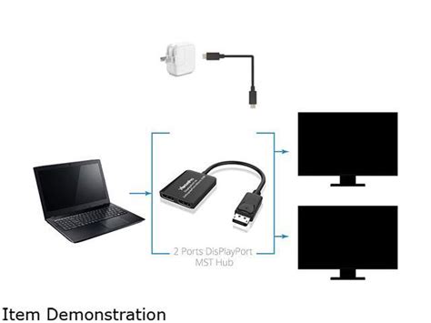 XtremPro Ports DisplayPort MST Hub Splitter Support HDCP SST And Extended MST