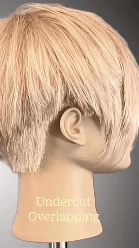 Undercut Overlapping Hair Cut Guide Hair Cutting Techniques Messy Short Hair
