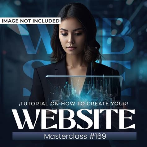 Premium PSD Social Media Templete Website Tutorial Woman In A Suit
