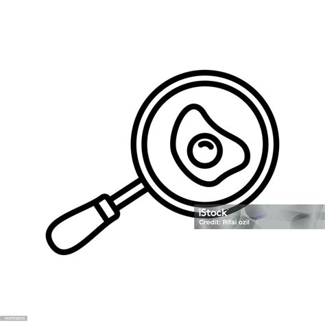 테프론 프라이팬 아이콘 로고 디자인 벡터 템플릿 그림 기호 및 기호 픽셀 완벽 0명에 대한 스톡 벡터 아트 및 기타 이미지 0명 강철 개념 Istock