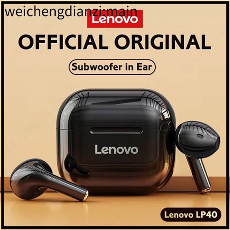 Lenovo Lp Tws Bluetooth Qualidade Da Marca Mini Fones De Ouvido Sem Fio Esporte Gaming Fone