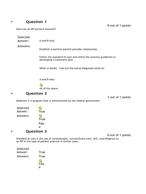 NRNP Week Knowledge Check Professional Practices Out Of