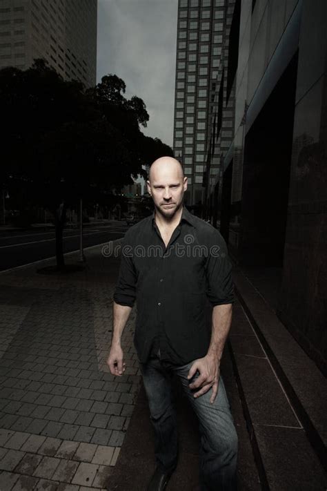 Bald Man In The City Stock Image Image Of Person City 10273761
