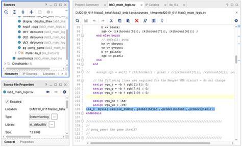 Integrated Logic Analyzer Ila