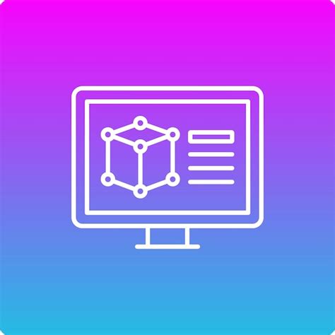 Premium Vector D Modeling Icon